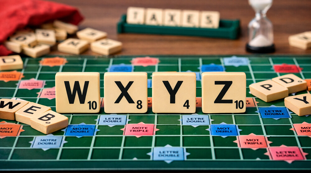 Les mots avec W, X, Y et Z pour booster vos points Scrabble - CDC